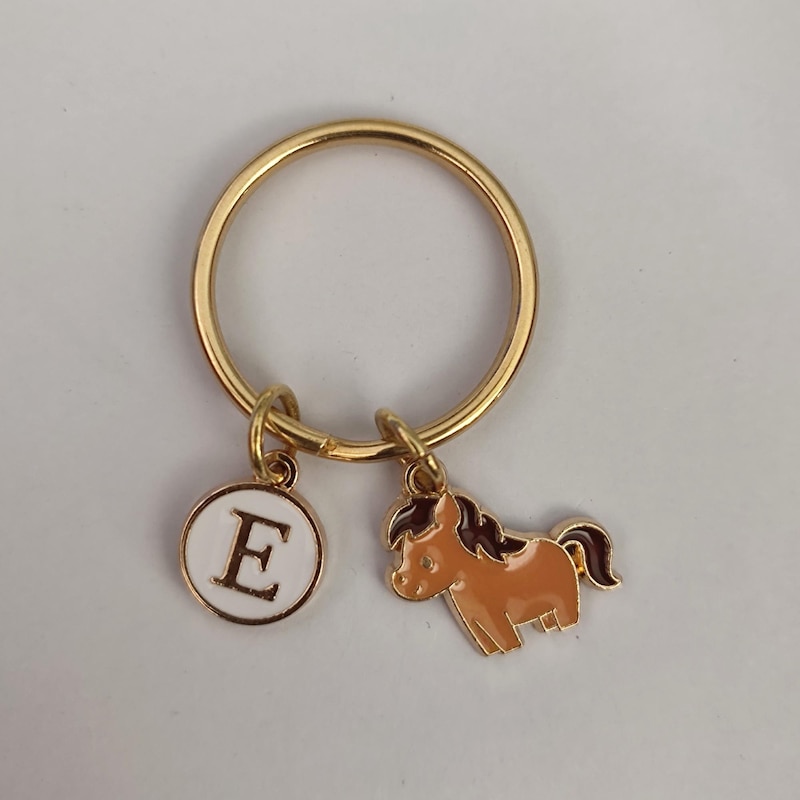 Horse Gold Keychain - Etsy UK