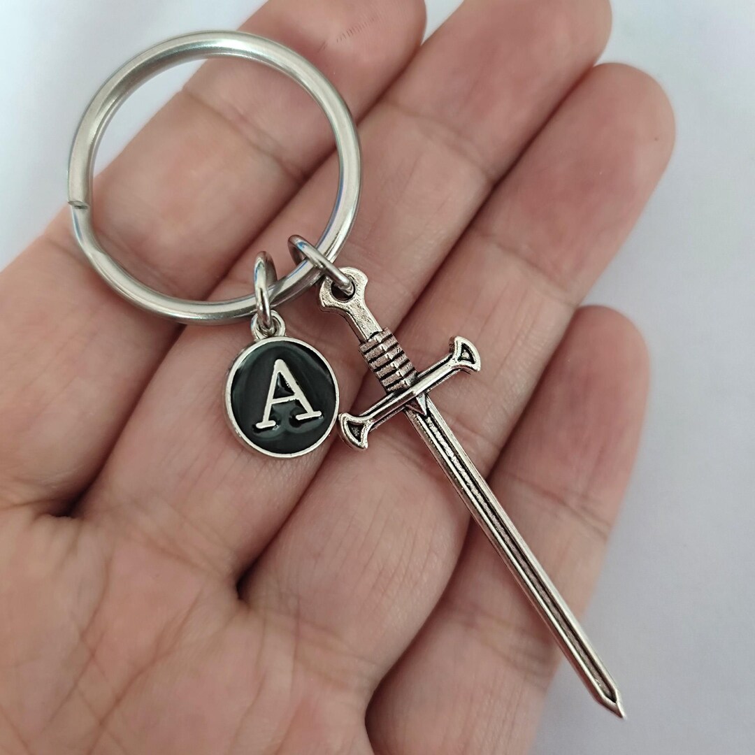 Personalized Sword Keychain Gift for Men - Etsy