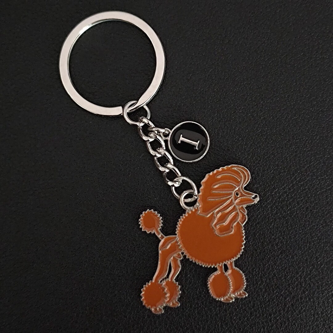 Poodle Keychain - Personalized Dog Keyring - Etsy