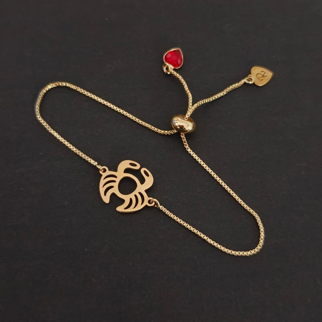 Personalized Crab Bracelet for Women - Etsy