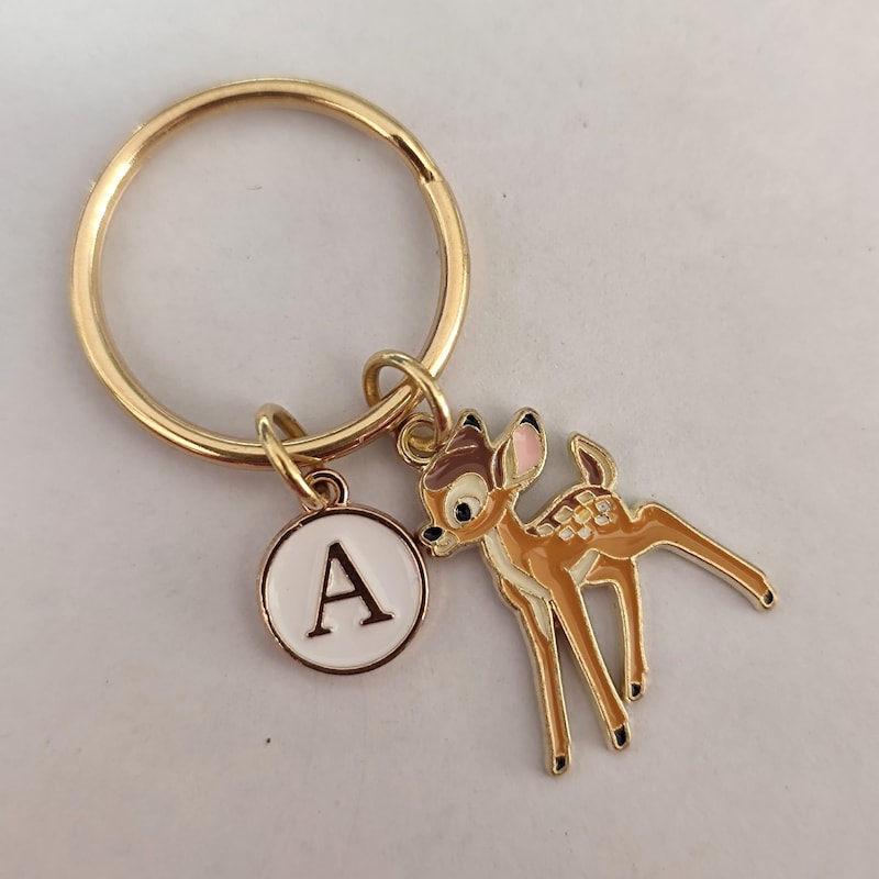Deer Name Keychain - Etsy