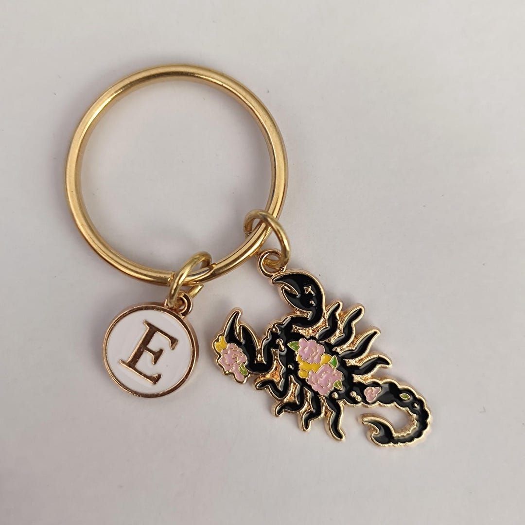 Personalized Scorpion Keychain Gift for Scorpio - Etsy