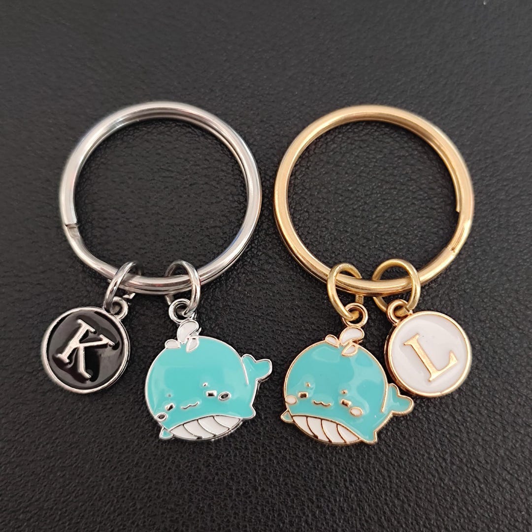 Personalized Whale Keychain - Sea Animal Keyring - Etsy