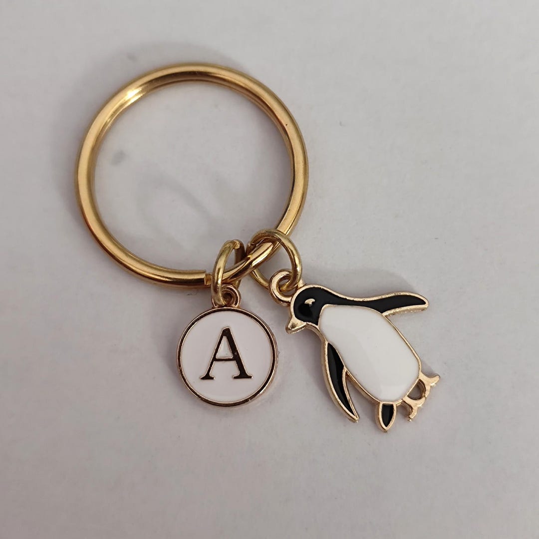 Penguin Keychain Personalized Gift for Girls - Etsy