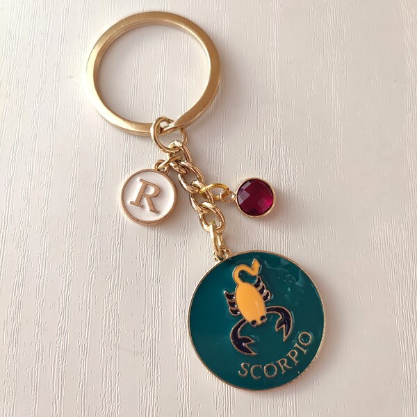 Zodiac Keychain - Etsy