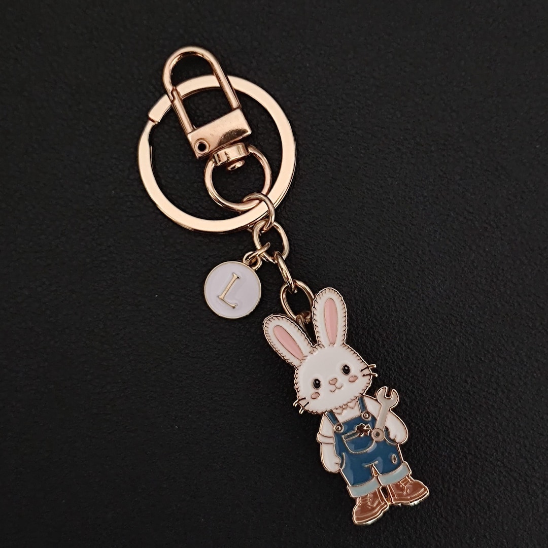 Personalized Rabbit Bag Charm - Bunny Dual-purpose Pin - Etsy