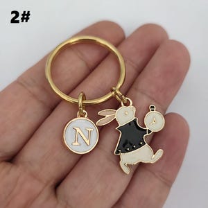 White Rabbit Keychain of Alice in Wonderland - Etsy