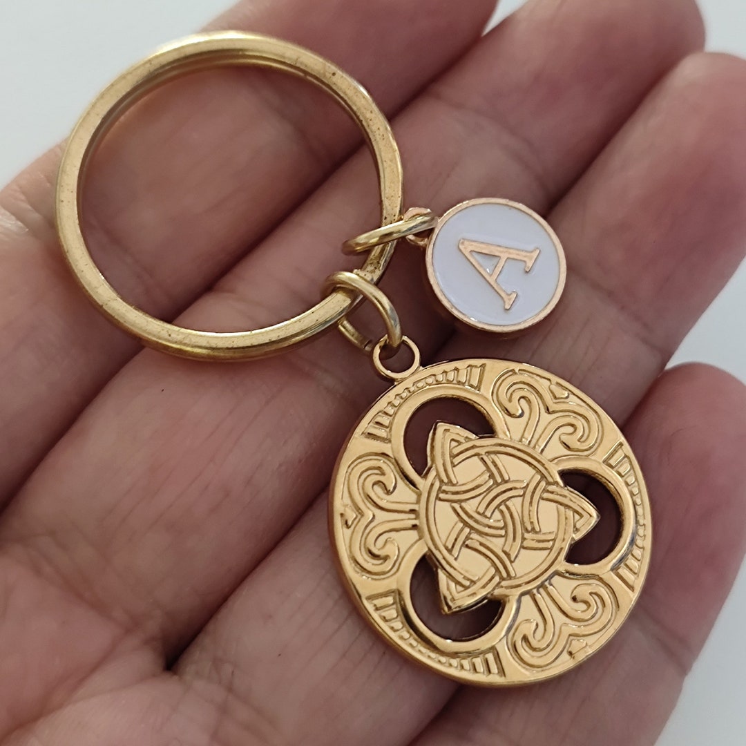 Personalized Celtic Knot Keychain Gift for Girl Boy - Etsy