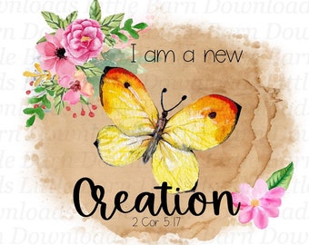 New Creation Butterfly Png - Etsy