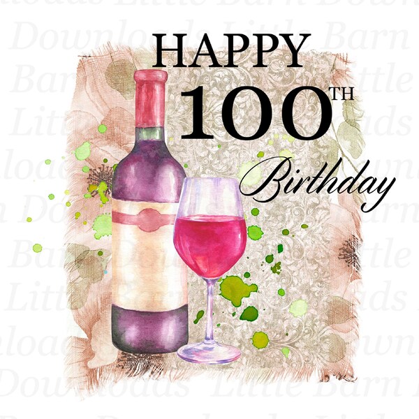 100th Birthday Clipart - Etsy