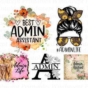 Admin Clipart, Admin PNG Bundle, Administrative Assistant PNG, Employee ...