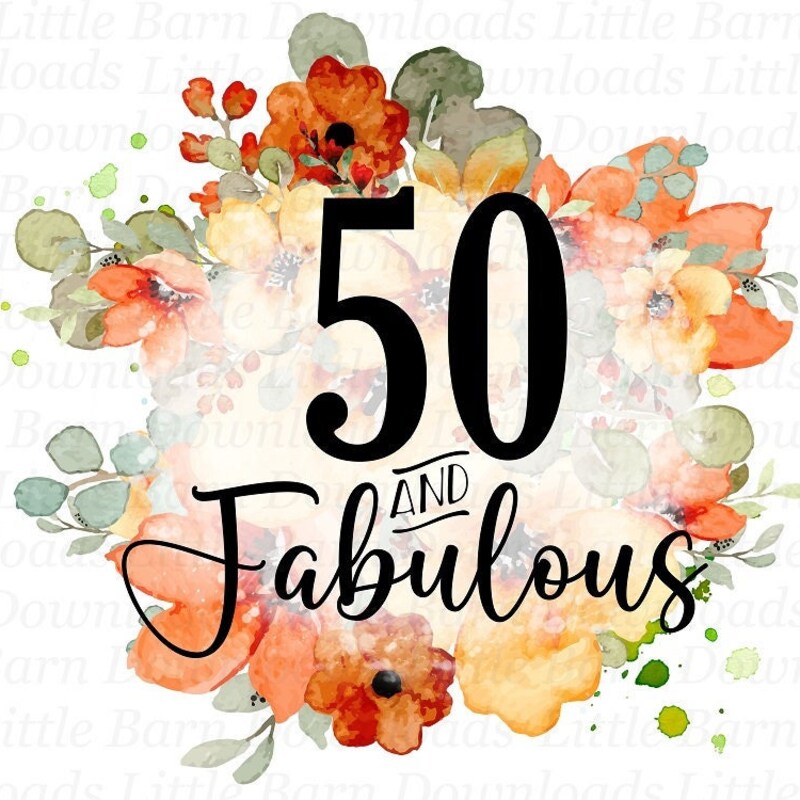 Happy 50th Graphics - Etsy