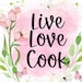 Live Love Cook Pngs, Digital Download, Cooking Clipart, Kitchen ...