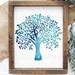 Blue Tree of Life PNG, Sublimation Graphics, Printable Waterslide ...
