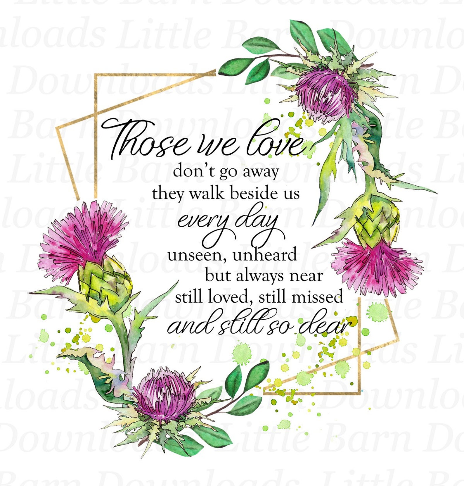 Memorial Sayings PNG in Loving Memory Clipart Sublimation - Etsy