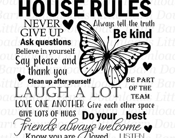 House Rules Clipart - Etsy