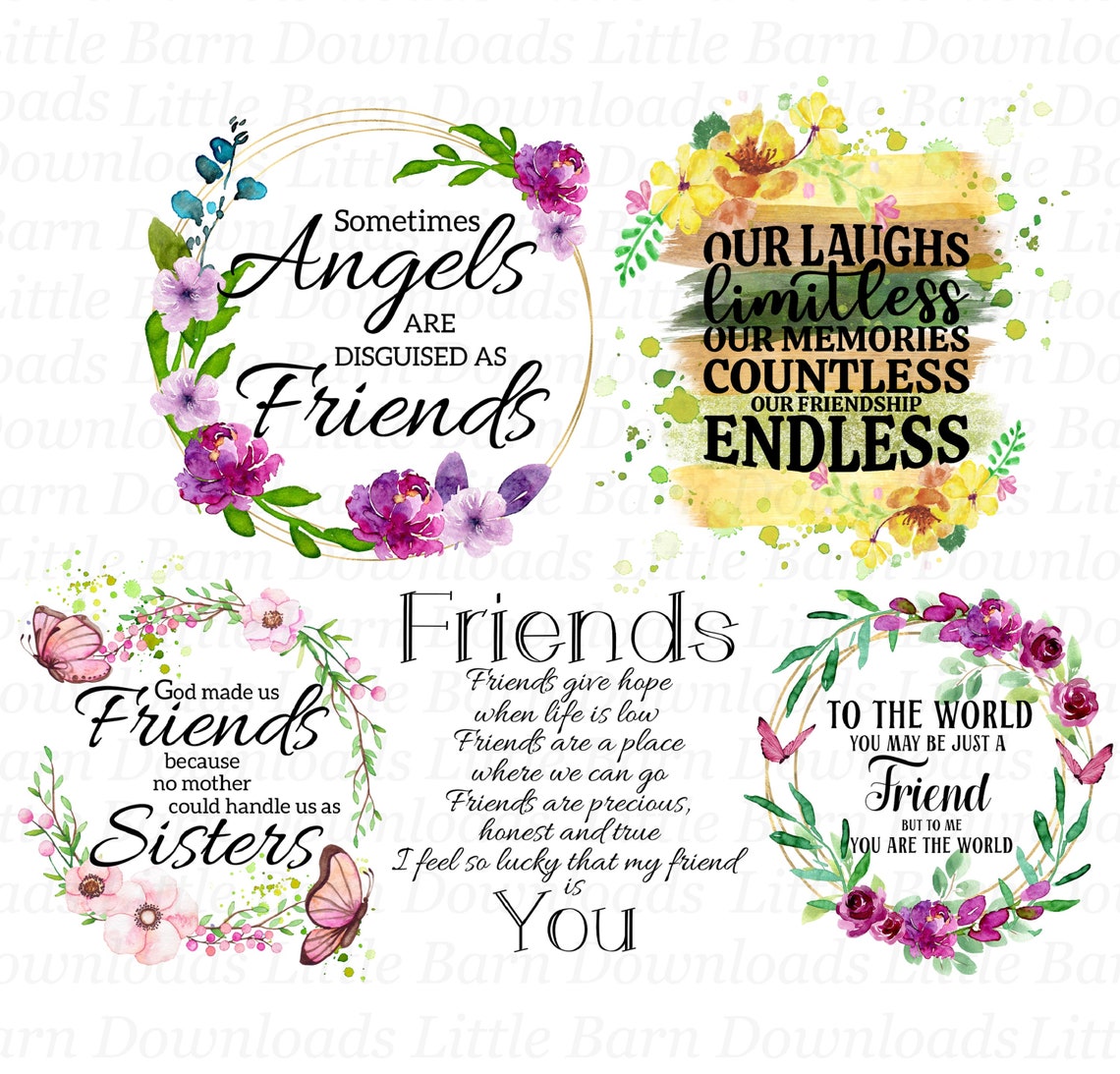 Friend Bundle PNG Friend Transfers Sublimation Graphics - Etsy