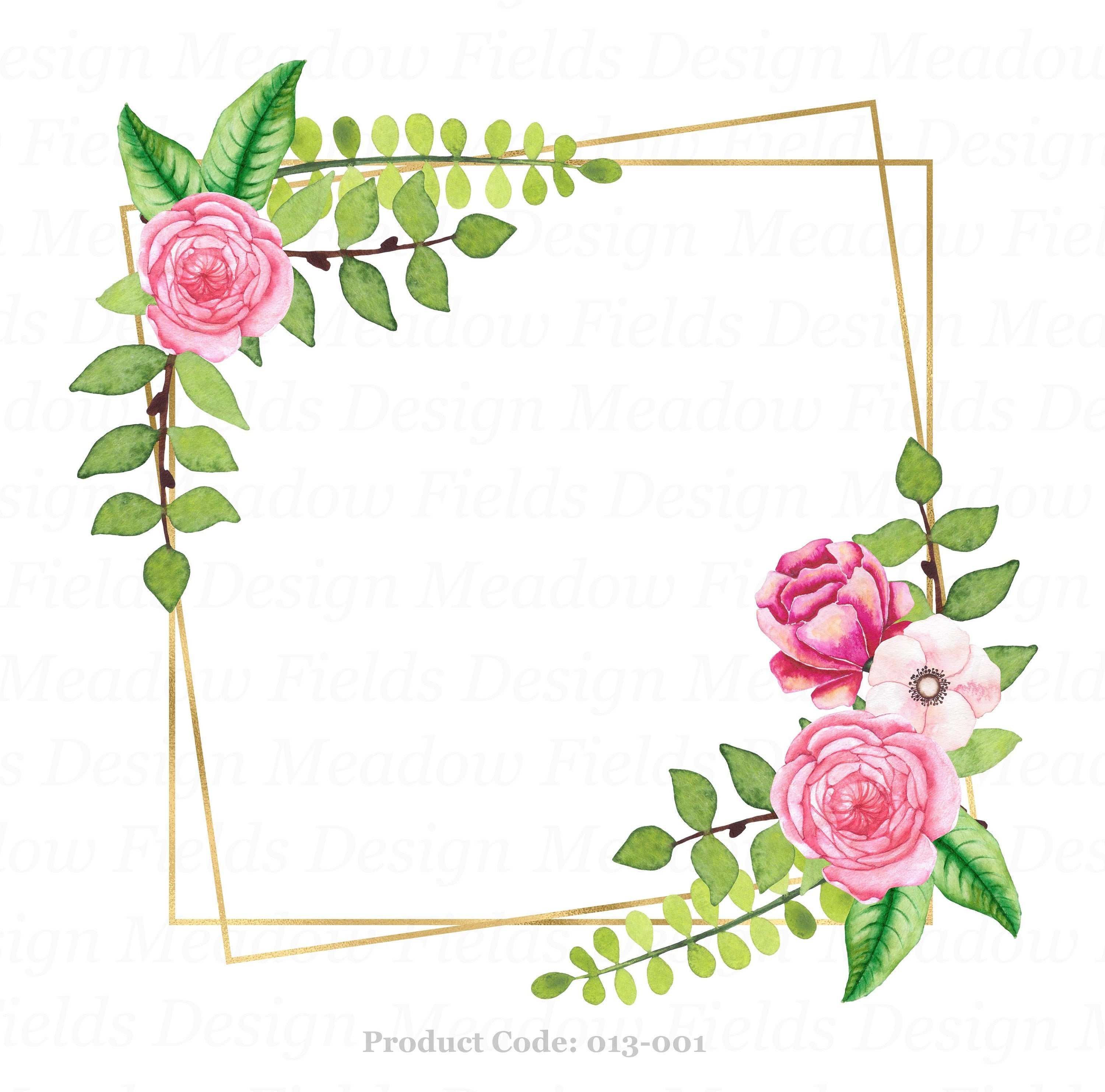 Pink Flower Frame Png