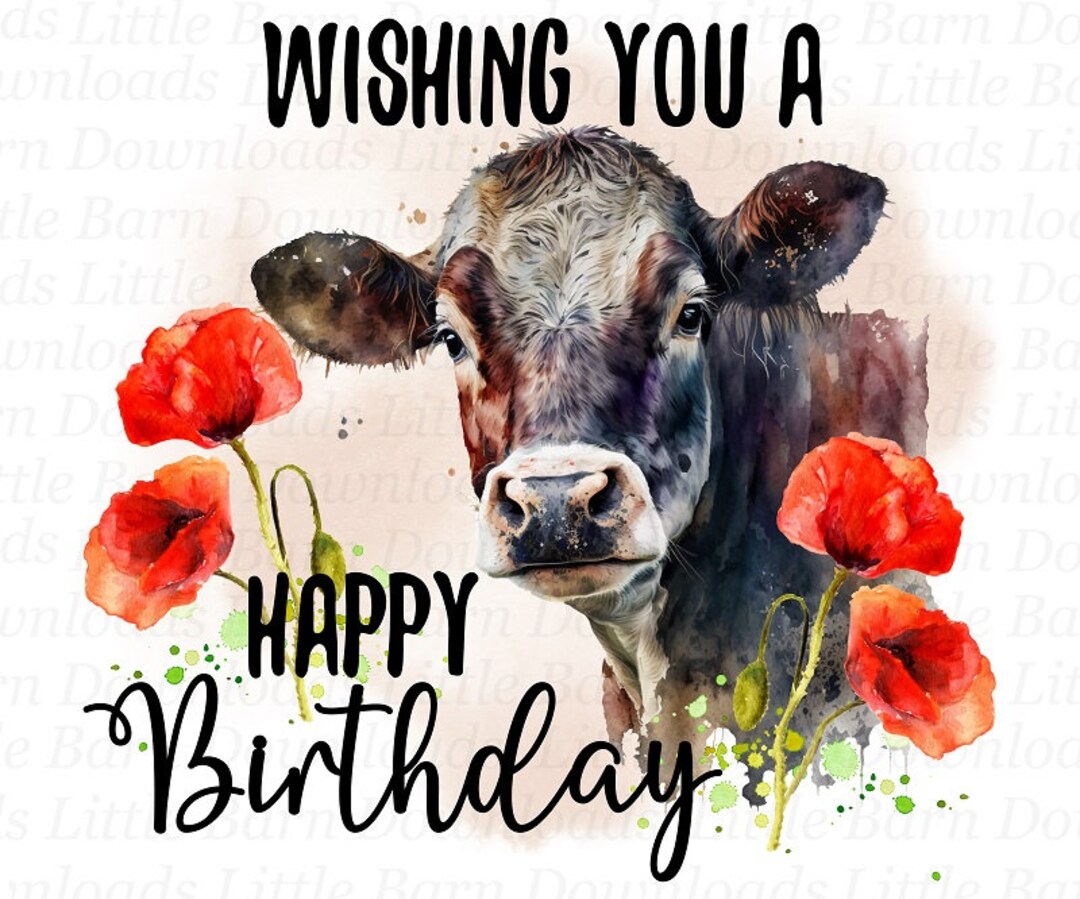 Wishing You a Happy Birthday Clipart, Digital Download, Birthday ...