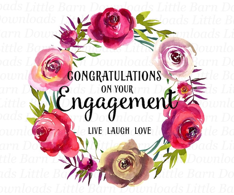 Engaged Clipart Engagement PNG Bundle You're Engaged - Etsy