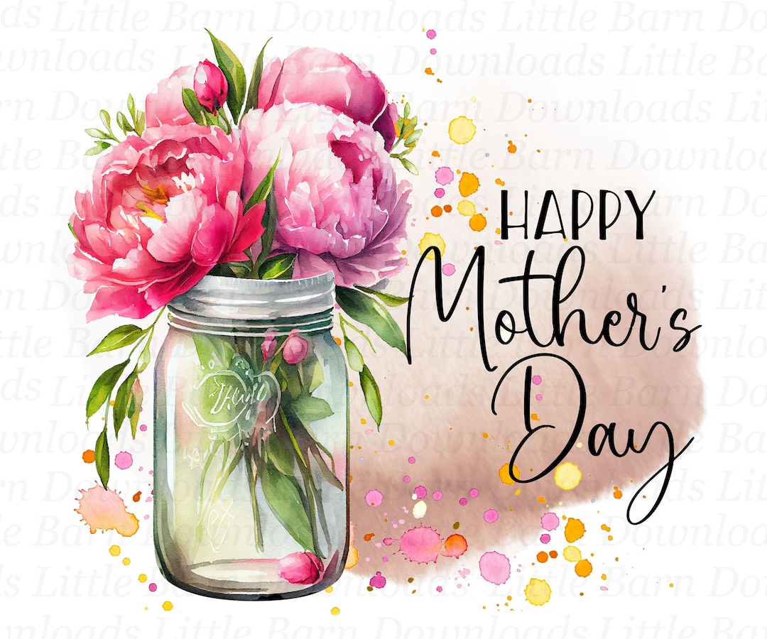 Happy Mother's Day Clipart, Mom Sublimation, Gift, DIGITAL Files ...