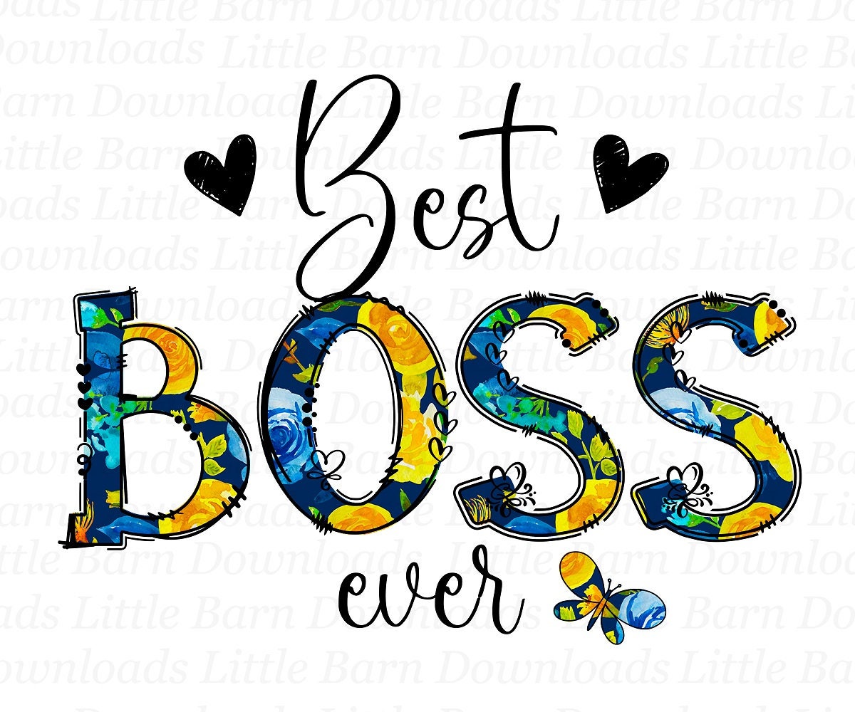 Best Boss Ever Png Thank You Boss Gift for Boss Boss Print - Etsy UK