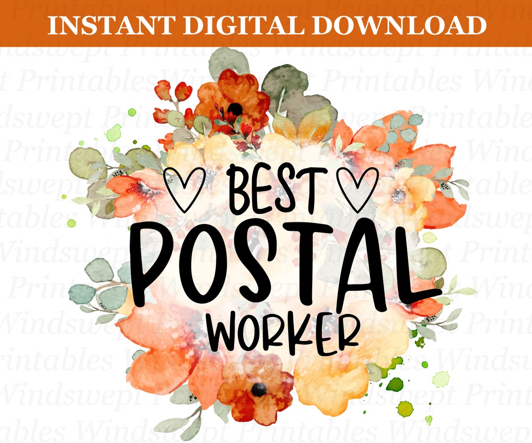 Best Postal Worker Clipart Postal Life PNG Mail Delivery - Etsy