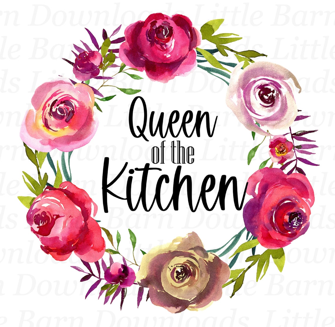 Queen of the Kitchen PNG Kitchen Clipart Waterslide - Etsy