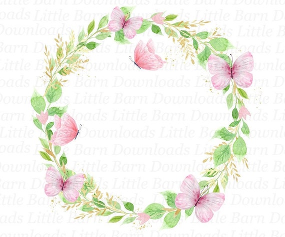 Pink Butterfly Frame