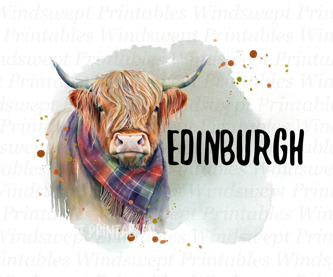 Edinburgh Clipart, Instant Download, Scottish Sublimation Graphics ...