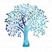 Blue Tree of Life PNG, Sublimation Graphics, Printable Waterslide ...