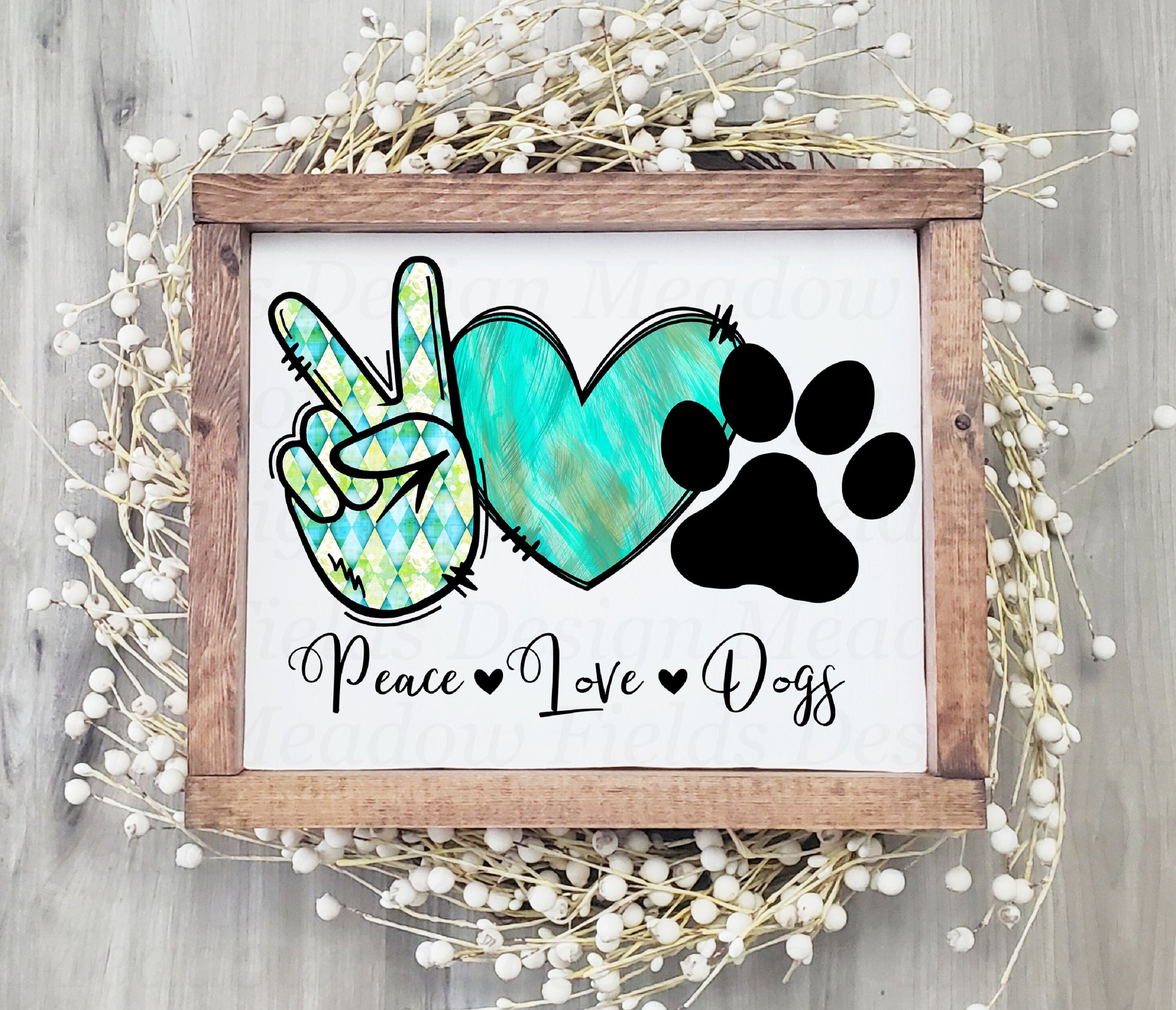 Peace Love Dogs PNG Dog Clipart Sublimation Graphics - Etsy UK