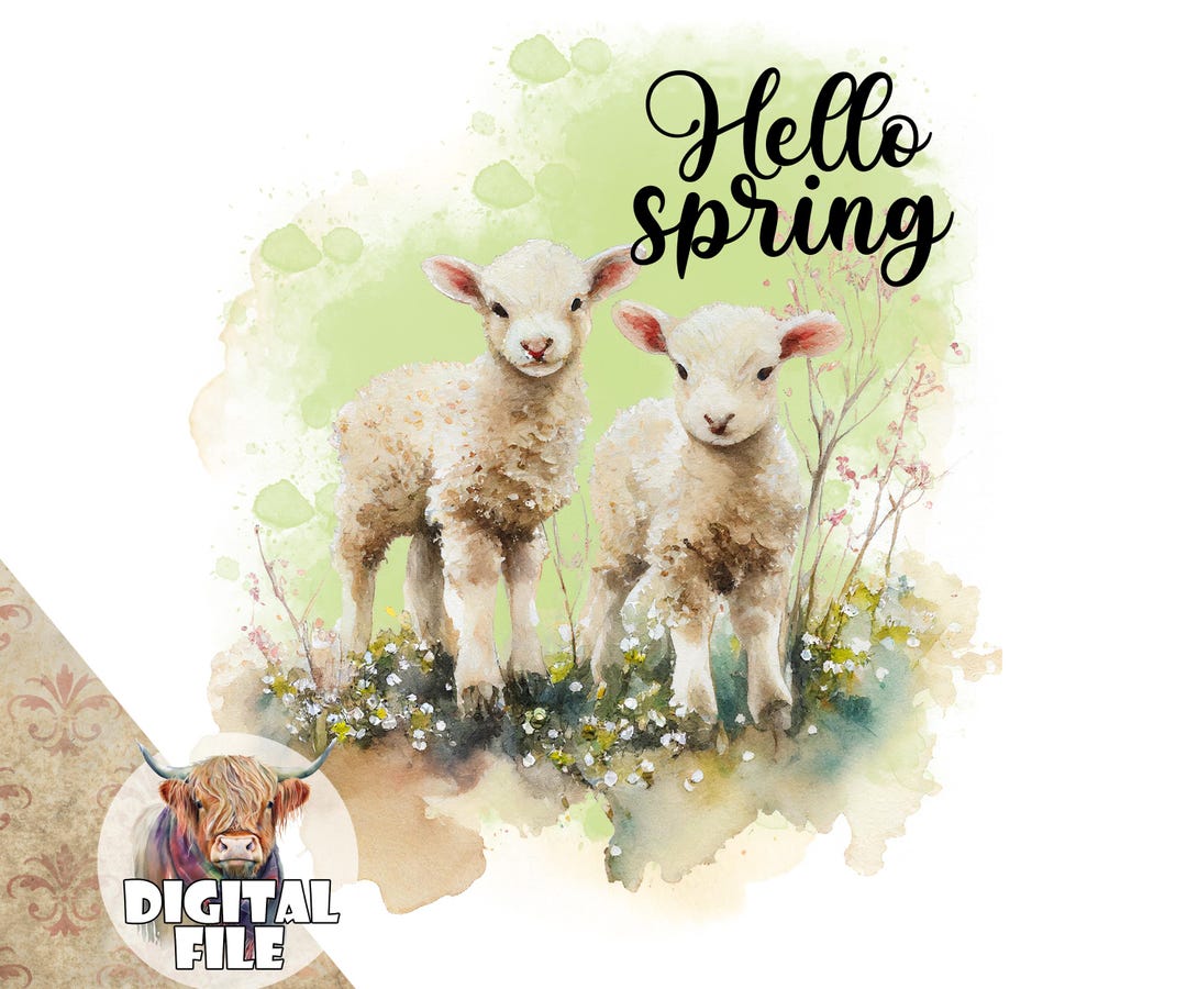 Hello Spring Clipart With Transparent Background, Spring Sublimation ...