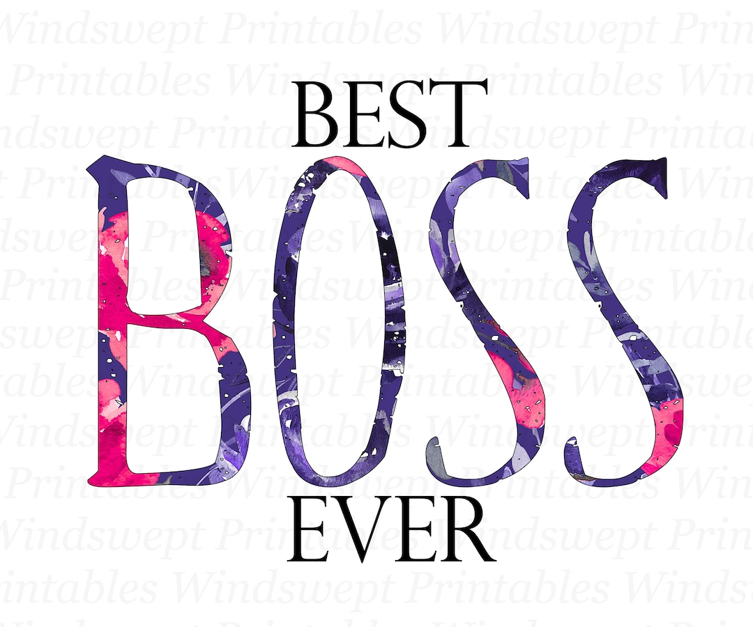 Best Boss Ever Png, Thank You Boss, Gift for Boss, Boss Clipart, Boss ...