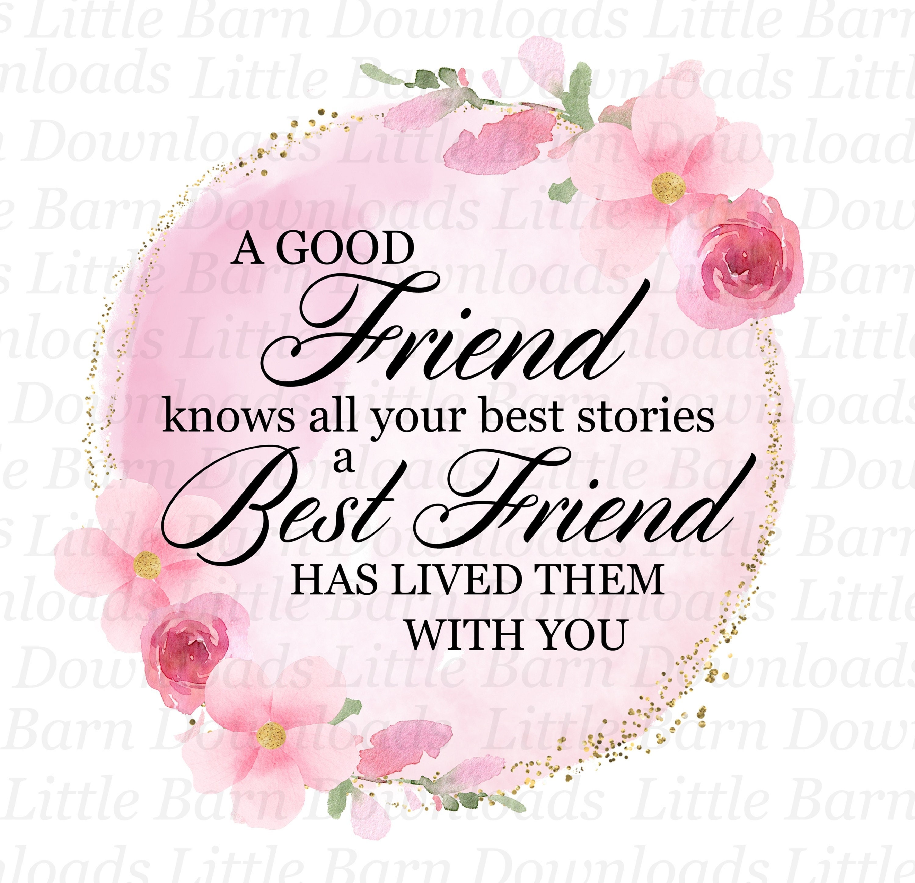 A Good Friend Png Best Friend Clipart Friends Sublimation | Etsy UK