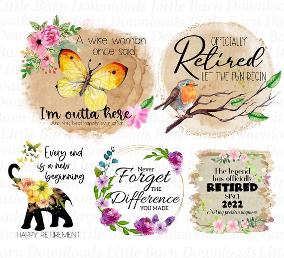 Retirement PNG Bundle Retirement Clipart I'm Retired - Etsy Canada
