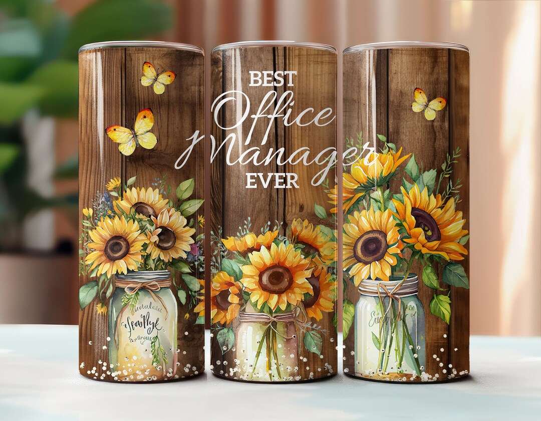 Best Office Manager Tumbler DIGITAL 20oz Sublimation Tumbler, Tumbler ...