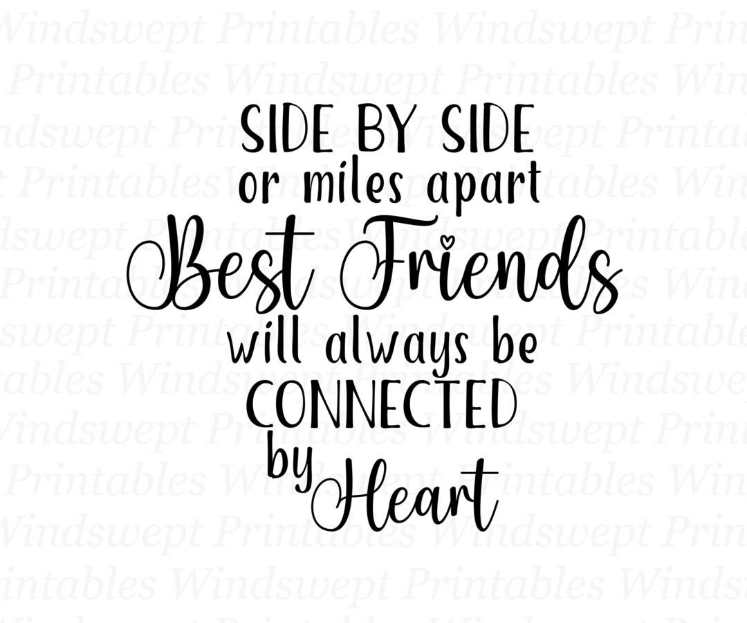True Friends Are Never Apart PNG, Best Friends Clipart, Friendship ...