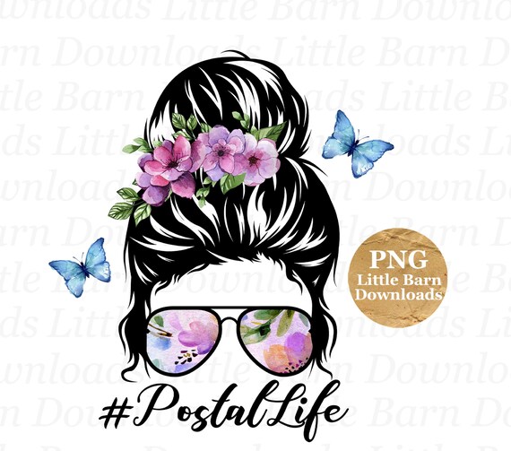 Postal Life PNG Postal Worker Clipart Postal Life Transfer | Etsy UK