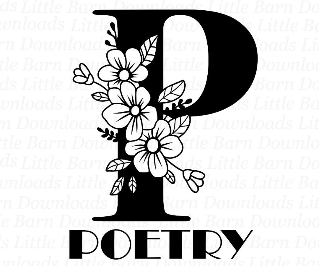Poetry Clipart, Sublimation PNG, Digital Decals, Waterslide Graphics ...