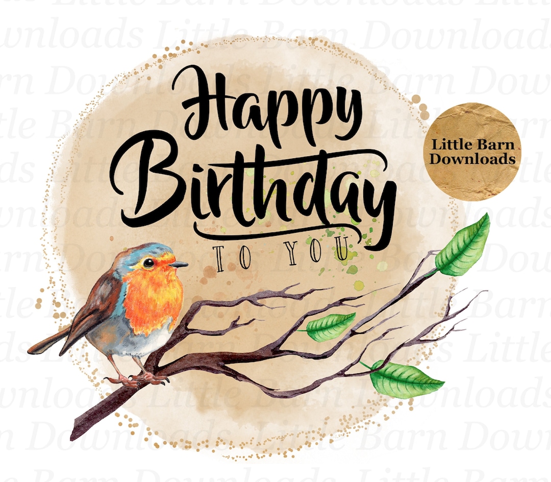 Happy Birthday Clipart, Happy Birthday to You PNGS, Printable Birthday ...