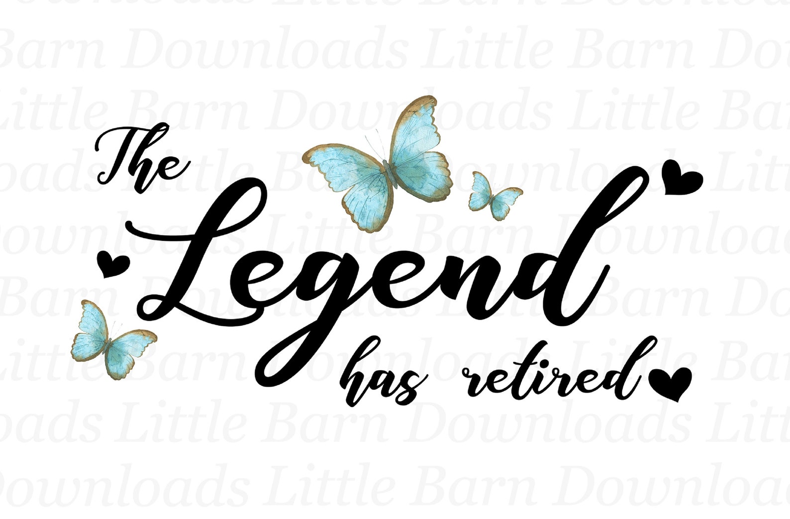 The Legend Has Retired Clipart Retirement PNG Sublimation - Etsy UK