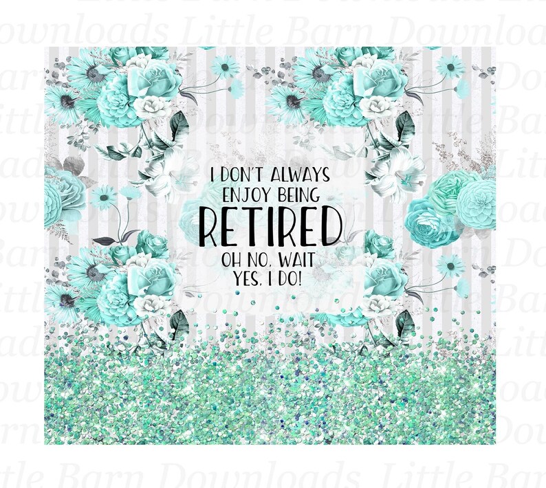 Retirement Clipart 20oz Sublimation Tumbler Tumbler - Etsy