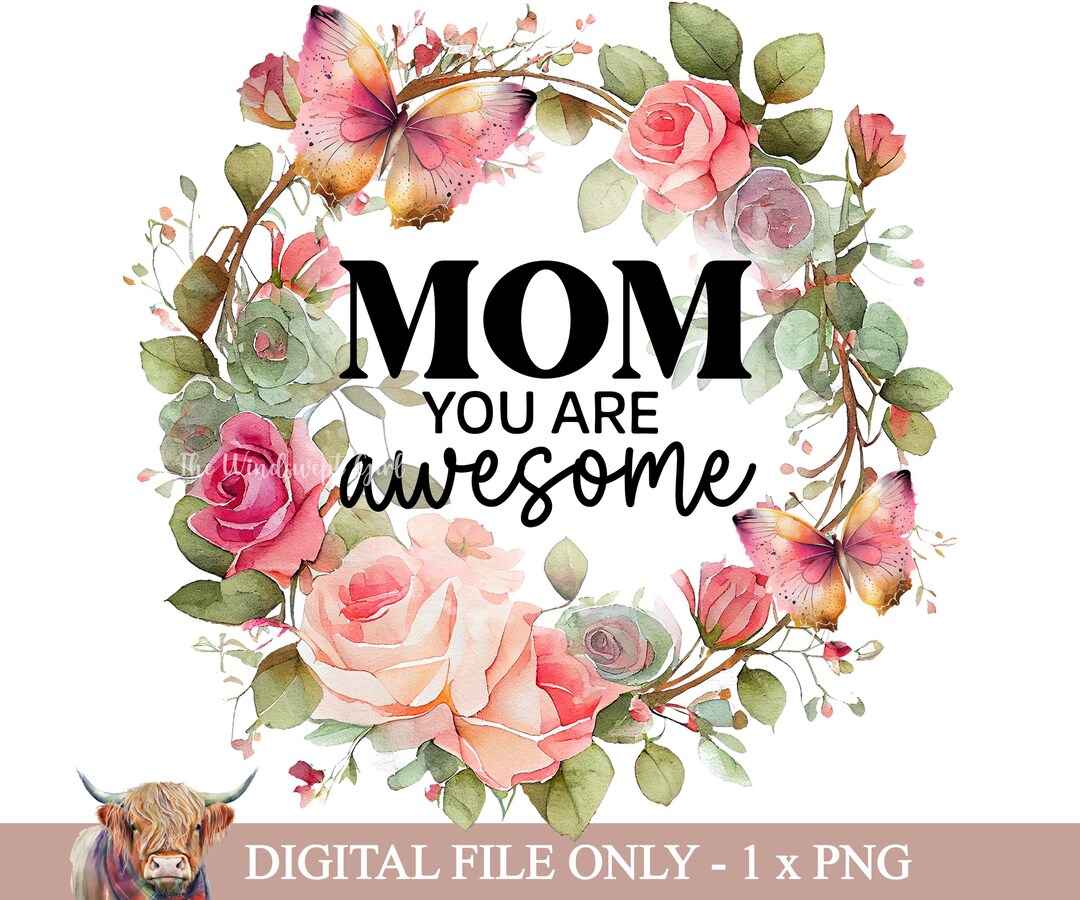 Happy Mother's Day Clipart, Mother's Day Sublimation, Instant Download ...