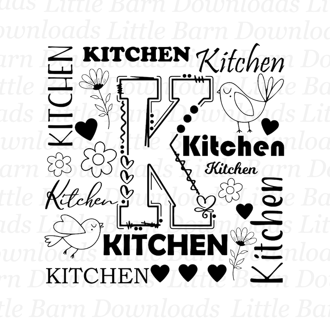 Kitchen PNG Kitchen Word Art Cooking Apron Transfers - Etsy