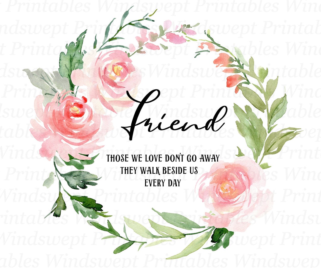 Friend Memorial Clipart, in Loving Memory PNG, Sublimation Graphics ...