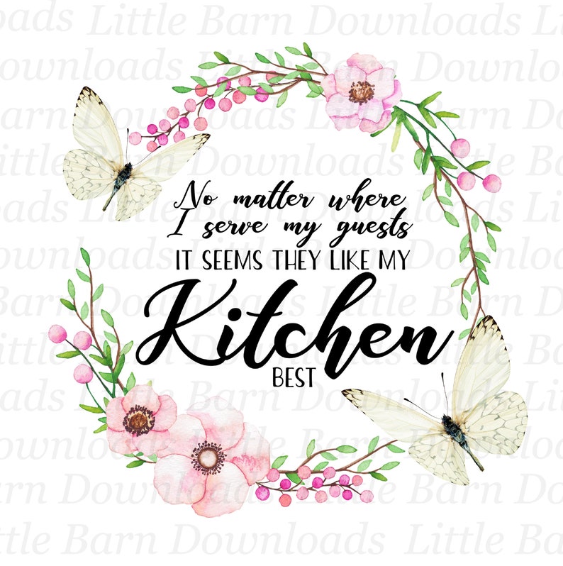 Kitchen Clipart Kitchen Sayings PNG Sublimation Graphics - Etsy