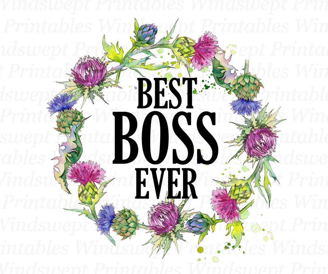 Best Boss Ever Png, Thank You Boss, Gift for Boss, Boss Print, Boss ...