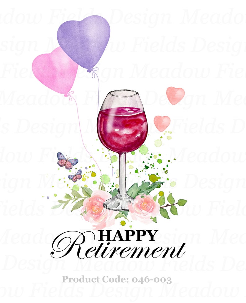 Happy Retirement Clipart Retired PNG Cheers Clipart Wine - Etsy