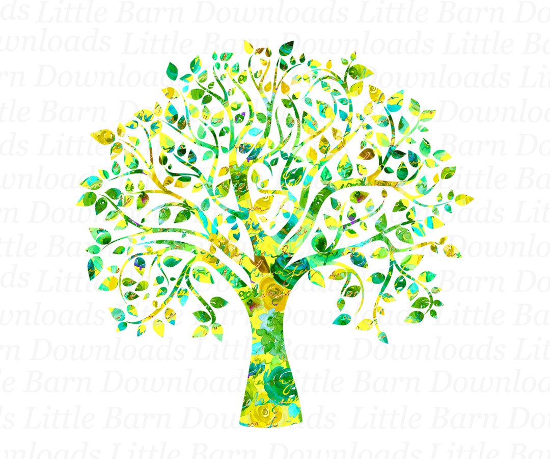 Tree Sublimation Family Tree Sublimation Watercolour Pngs - Etsy